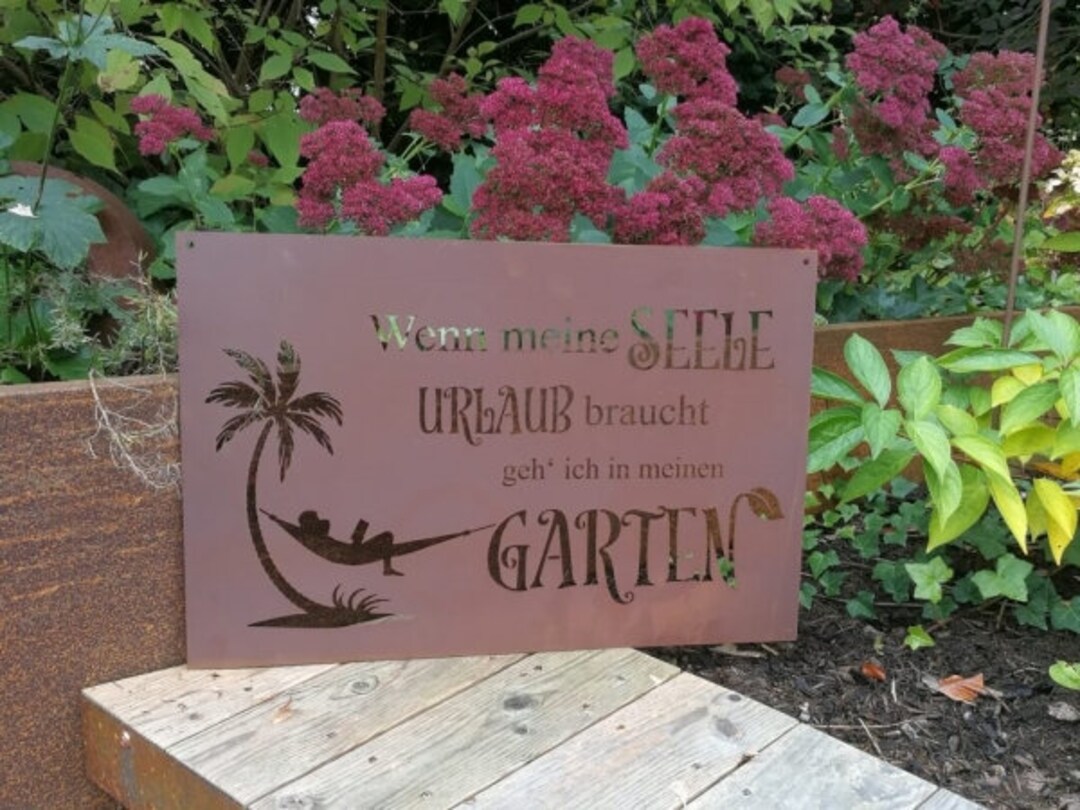 Stainless Rust Poem Board Holiday Rust Sign Metal Sign Decorative Sign ...