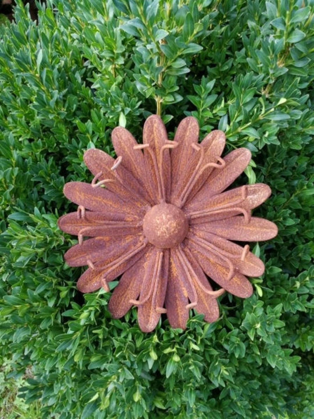 Rust Flower Margerite Rust Flower Metal Flower Gartedeko Rust - Etsy