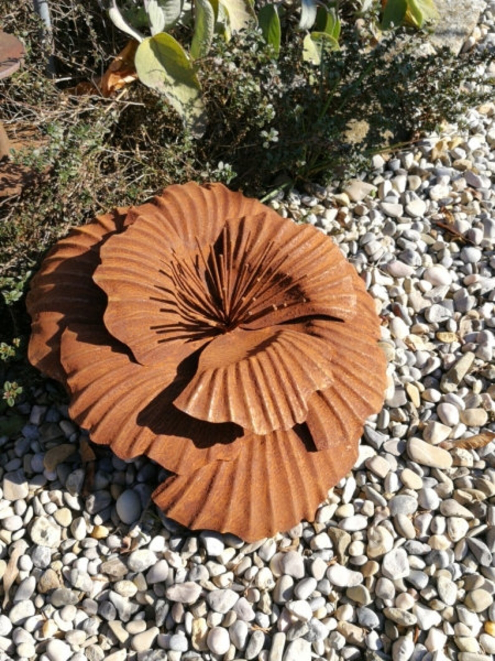 Precious rust flower poppy rust flower metal flower Gartedeko | Etsy