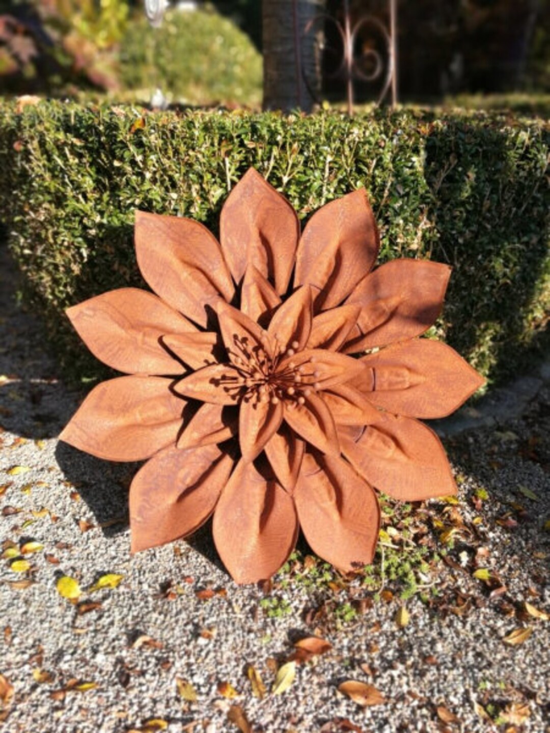 Patina Flower Jeanette Garden Decoration Rust Garden Decoration Rust ...