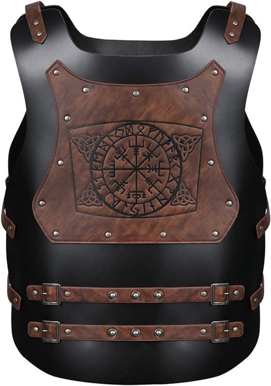 Medieval Viking Warrior Chest Armor Leather West Styel Black - Etsy