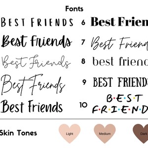 Custom Best Friends Wall Print personalised Exactly How You Want It ...