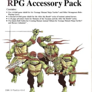 Teenage Mutant Ninja Turtles: RPG PDF Key / Archive 8pk palladium Books ...