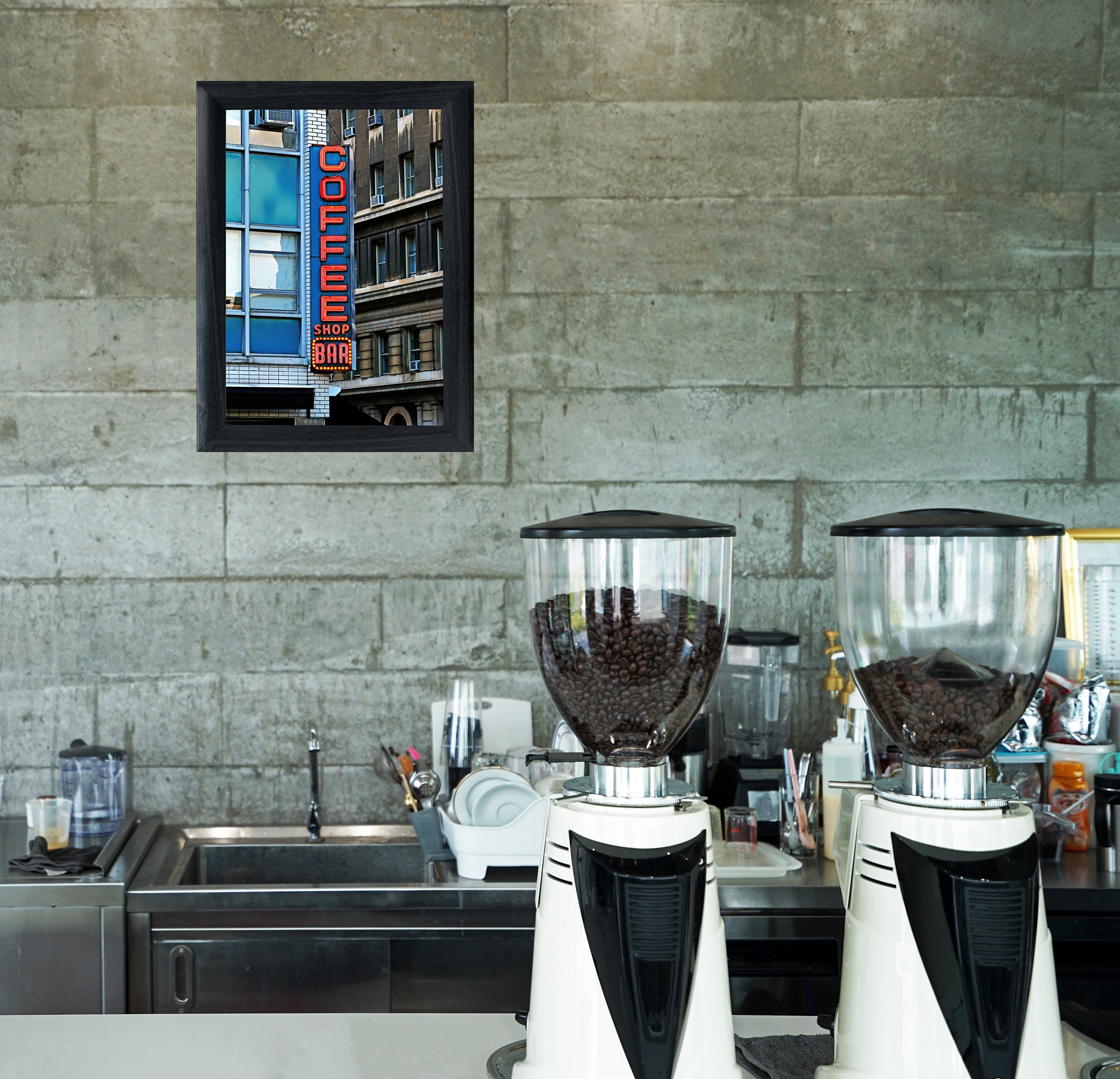 Coffee Shop Union Square New York City Architectural Landmark Street ...