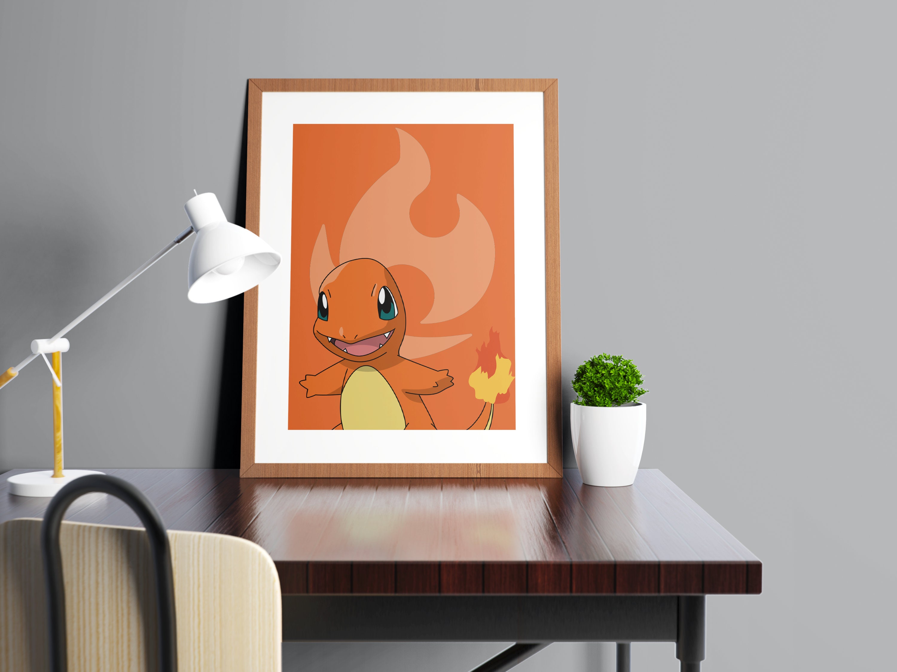 Charmander Poster, Pokemon Type Print - Etsy