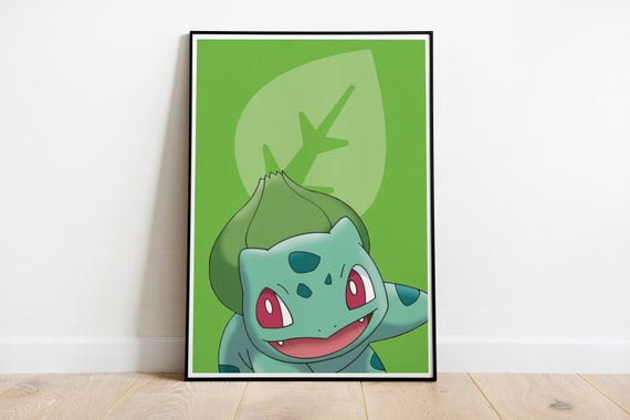 Bulbasaur Print Pokemon Type Poster - Etsy