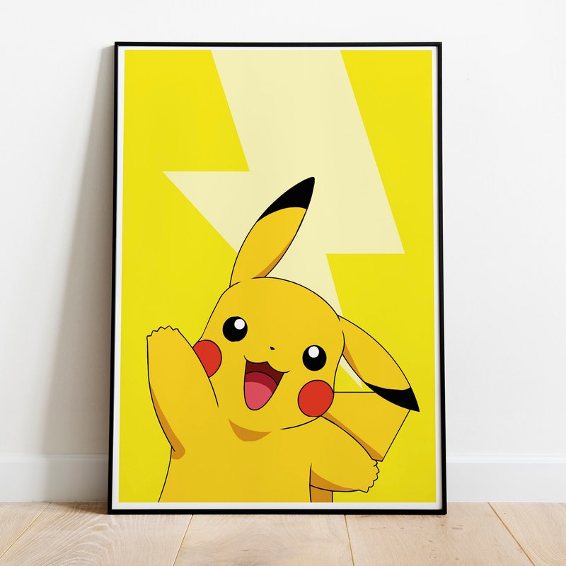 Pikachu Print - Etsy