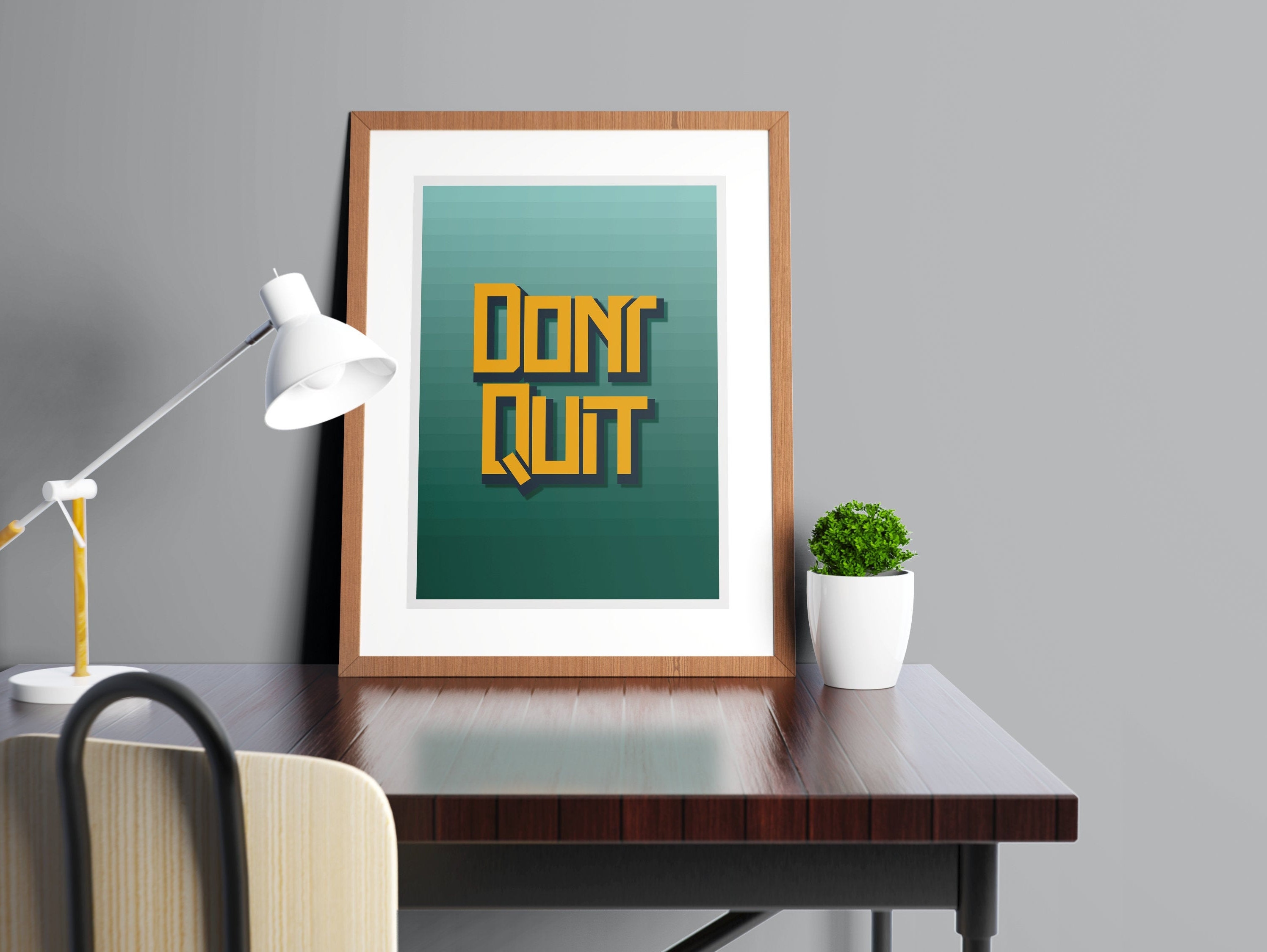 Motivational Poster Don't Quit, Motivational Print - Etsy