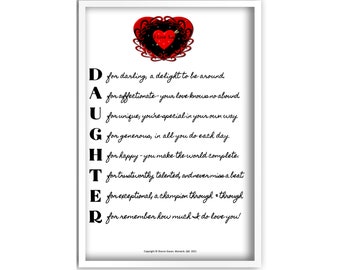 Acrostic Poem | Etsy