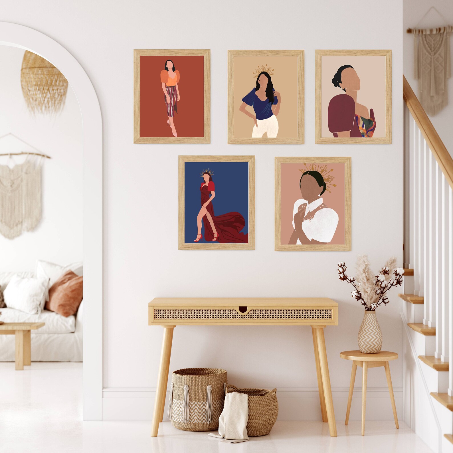 Filipino Art Print Set of 5 Prints, Gallery Wall Art Set, Philippines ...