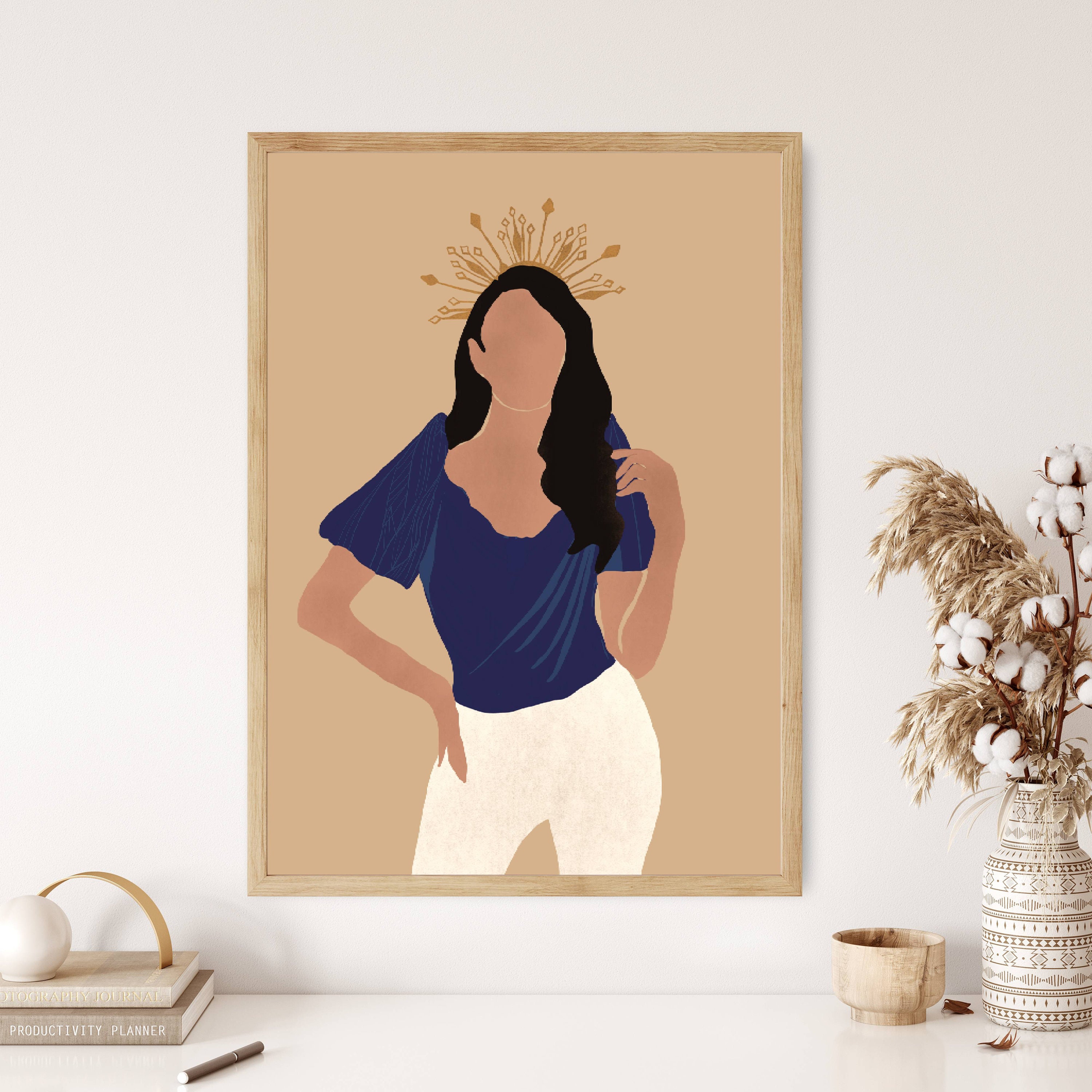 Filipino Female Woman Boho Art Philippines Poster Filipino - Etsy