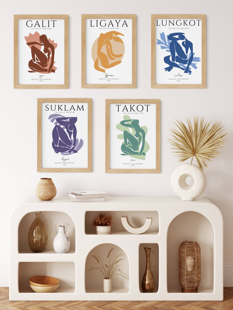 Filipino Abstract Wall Art, Matisse Inspired Art, Philippines Poster ...