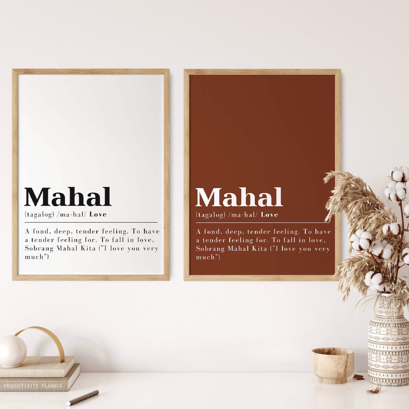 Mahal Love Filipino Art, Printable Quote Wall Art Pdf, Housewarming ...