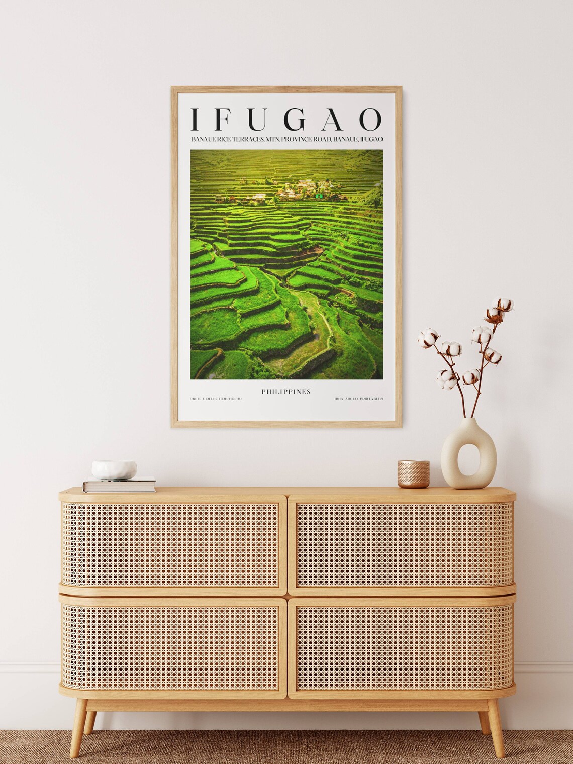 Banaue Rice Terraces Filipino Art Travel Vintage Print - Etsy
