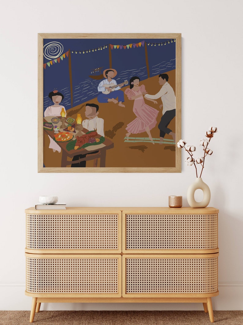 Fiesta Filipino Art Philippines Poster Printable Face Wall - Etsy