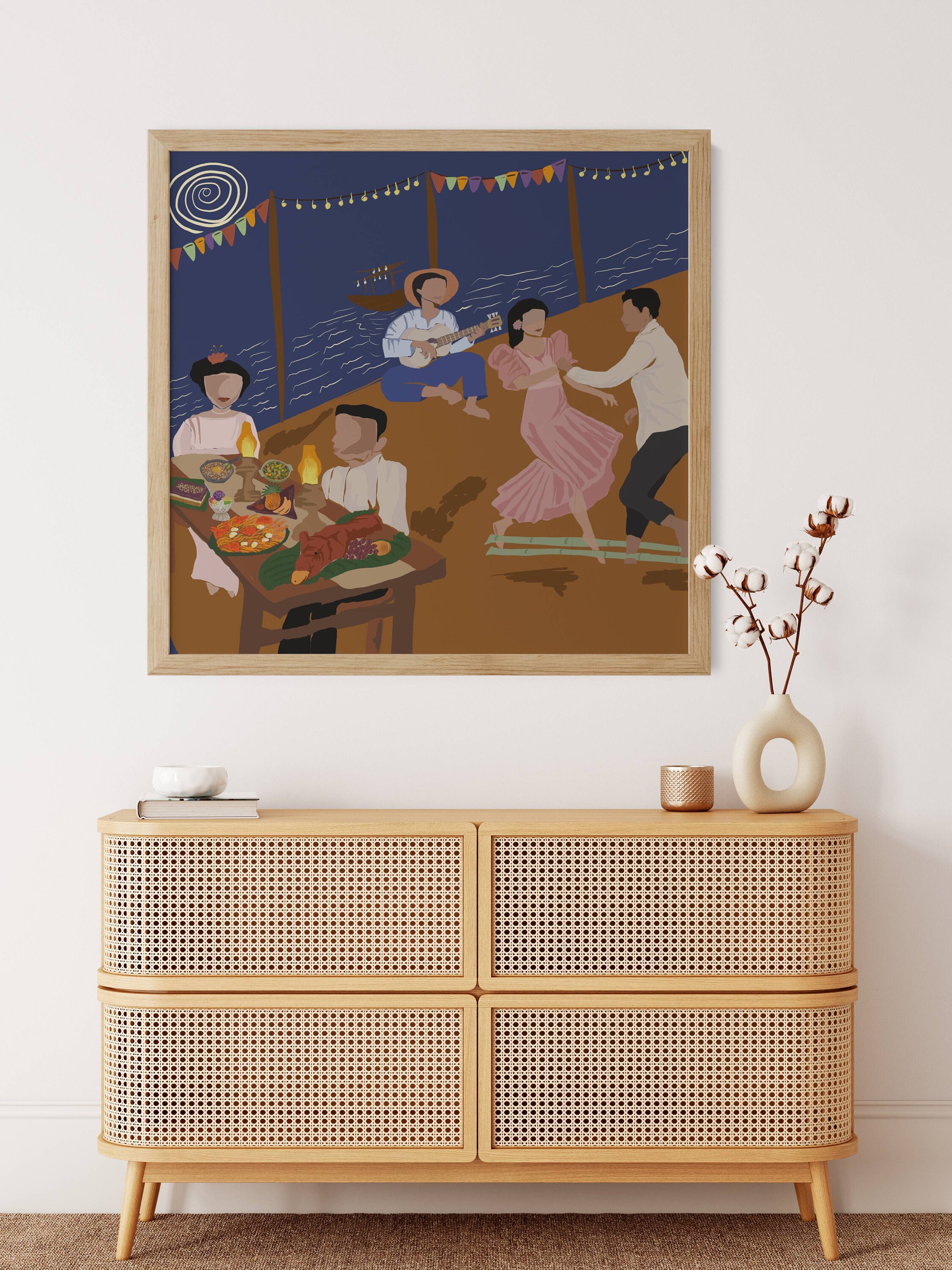 Fiesta Filipino Art Philippines Poster Printable Face Wall - Etsy