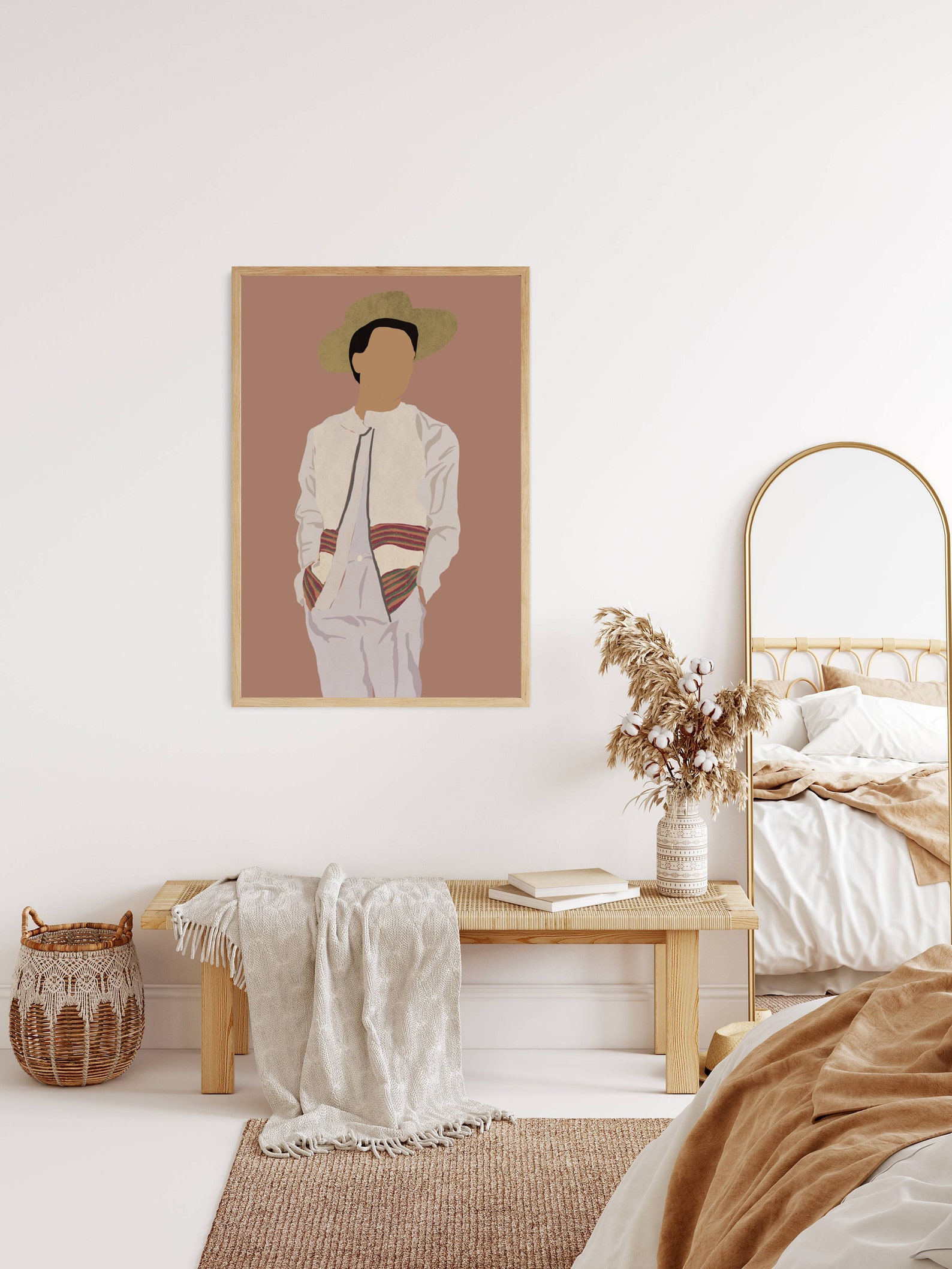 Filipino Man Printable Boho Art, Philippines Poster, Filipino Art Print ...