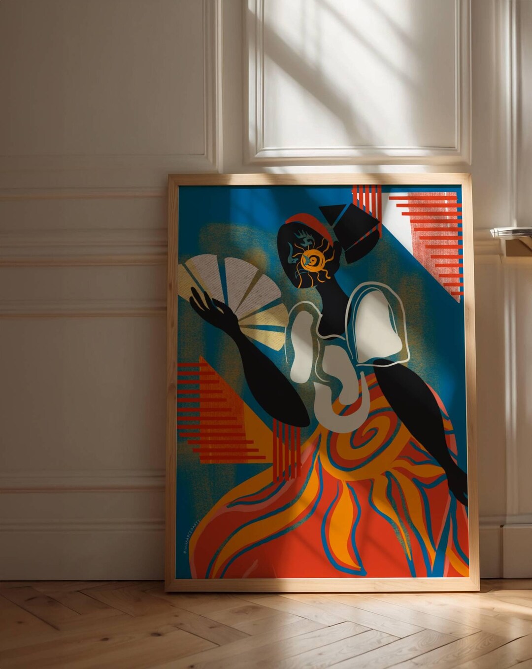 Filipino Woman Print Abstract People Art Wall Modern Abstract Filipino ...