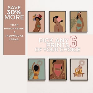 Pick Any 6 Prints, Custom Gallery Wall, Custom Printable Art, Mix and ...