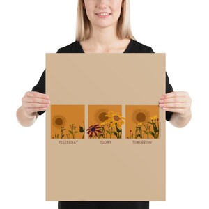 Yesterday Today Tomorrow Illustration Art Print Poster - Etsy