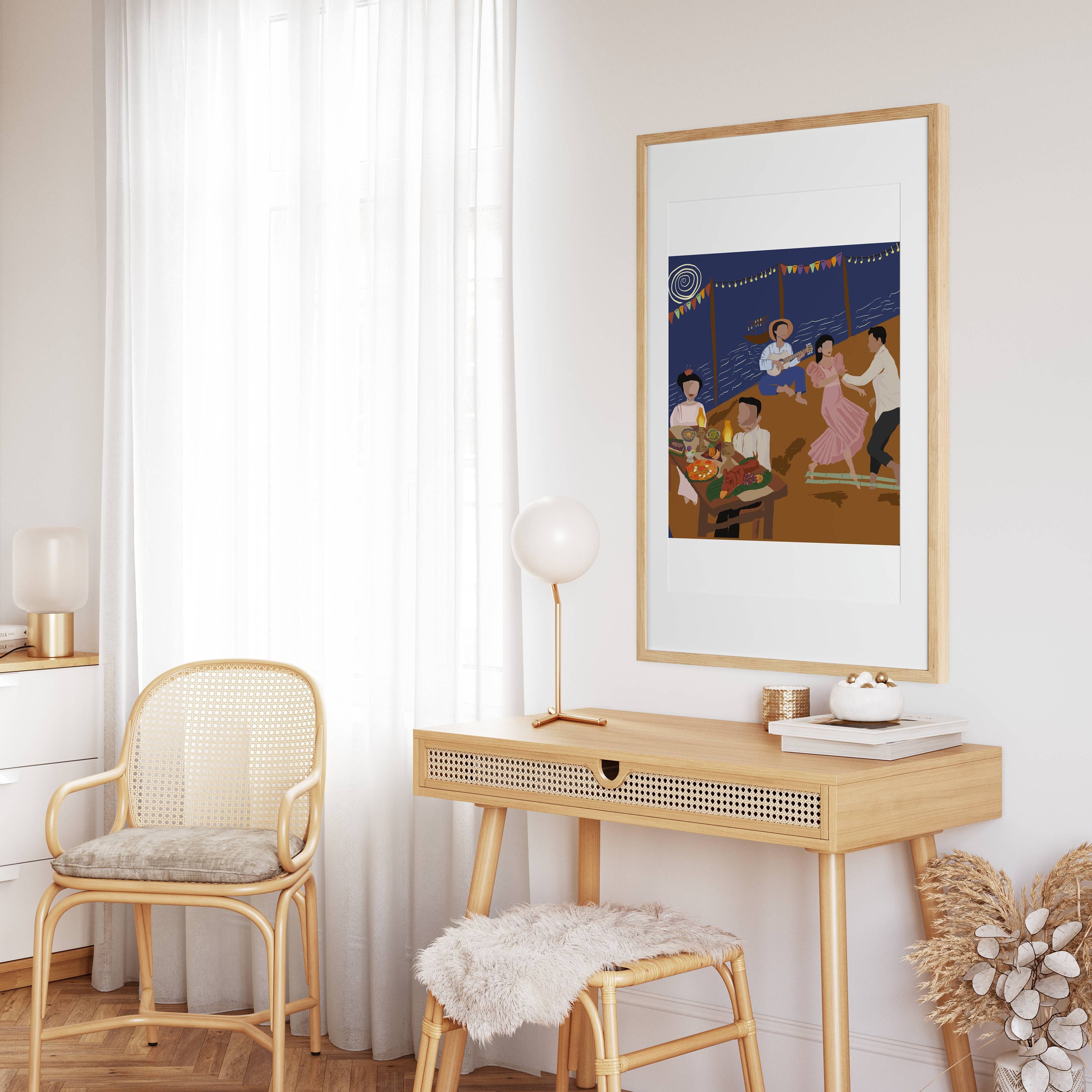 Fiesta Filipino Art Philippines Poster Printable Face Wall - Etsy