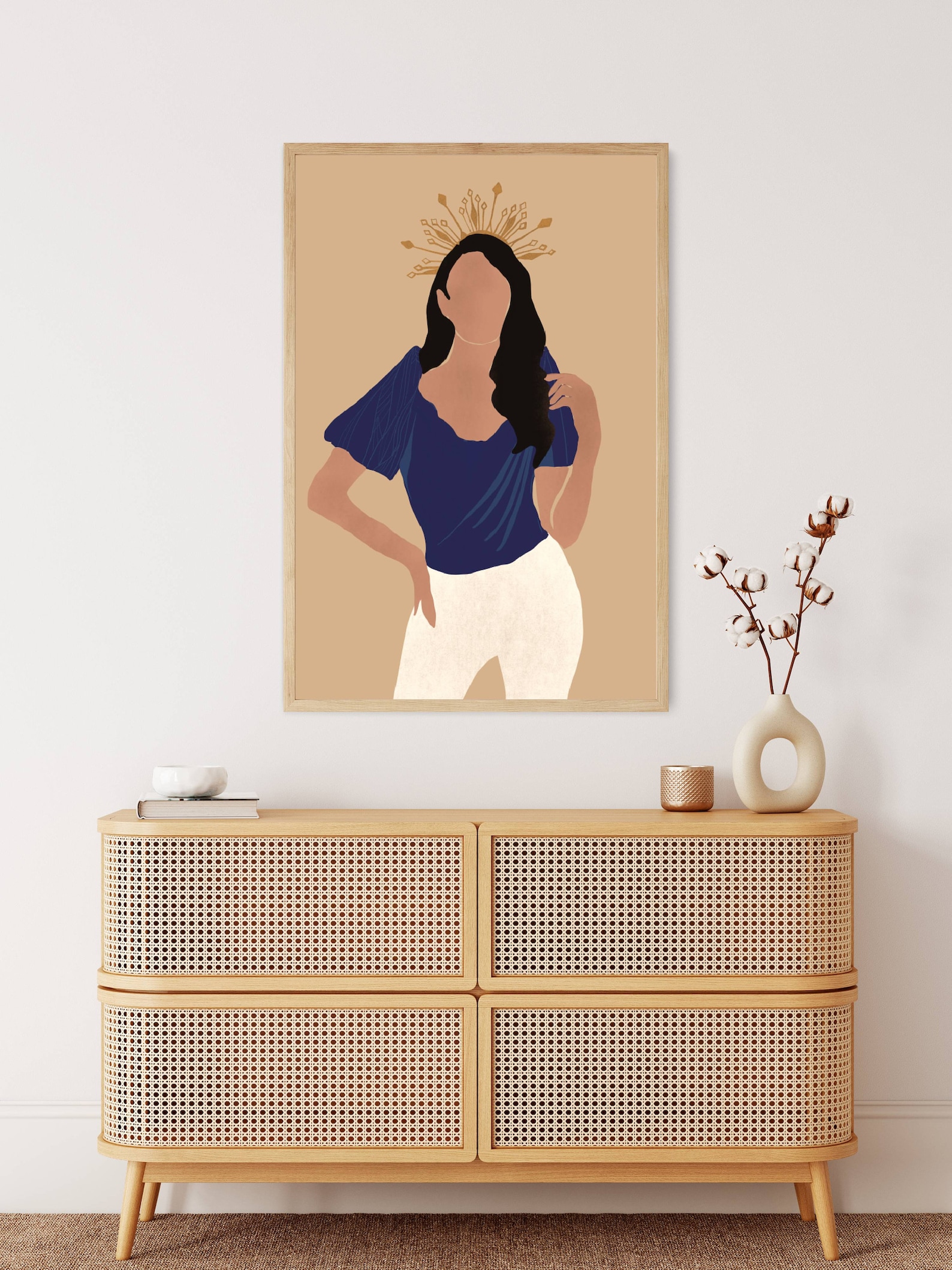 Filipino Female Woman Boho Art Philippines Poster Filipino | Etsy
