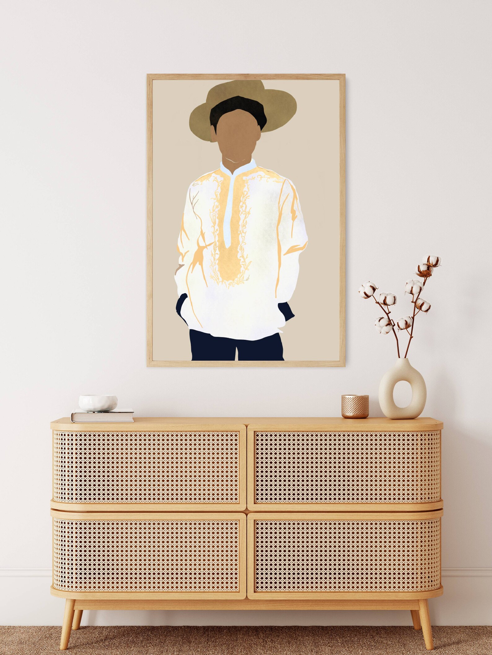 Male Vintage Filipino Wall Art, Philippines Poster, Filipino Mid ...