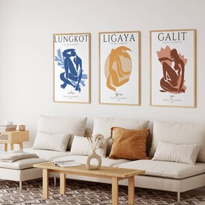 Filipino Abstract Wall Art, Matisse Inspired Art, Philippines Poster ...