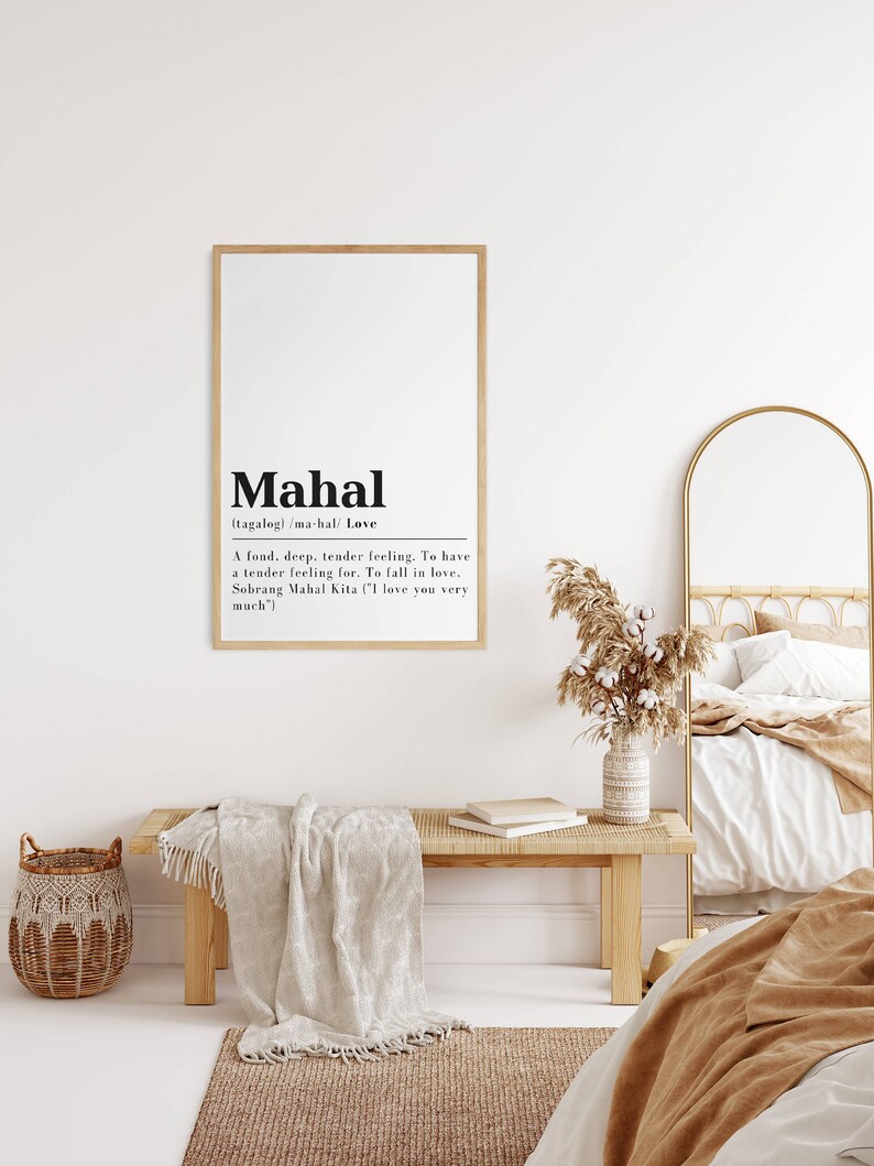 Mahal Love Filipino Art, Printable Quote Wall Art Pdf, Housewarming ...