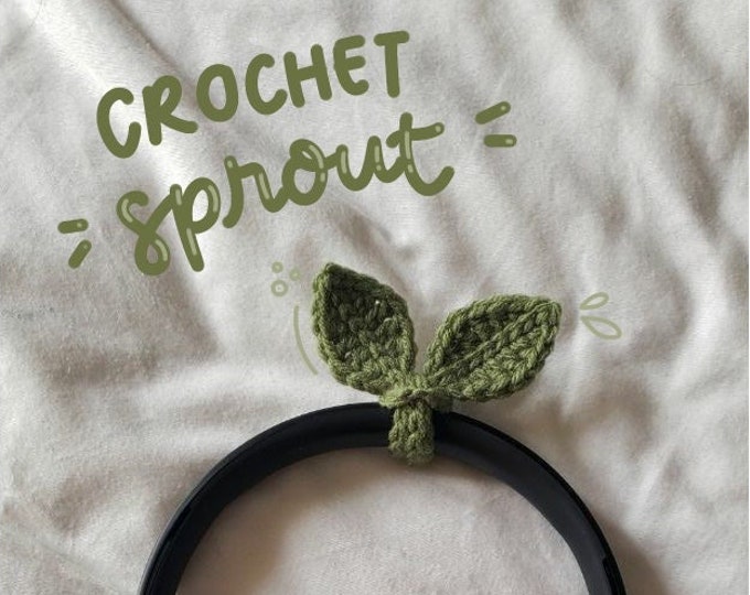 Crochet Sprout Headphone Accessory - Etsy