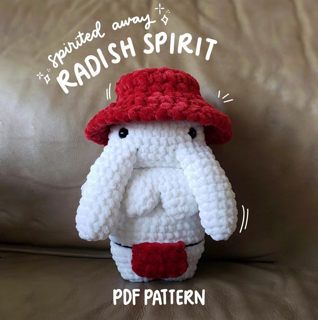 PDF PATTERN Crochet Chunky Radish Spirit Plush - Etsy Canada