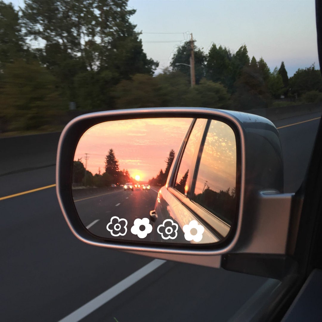 Dainty Handrawn Flowers Car/window/mirror Vinyl Decal - Etsy