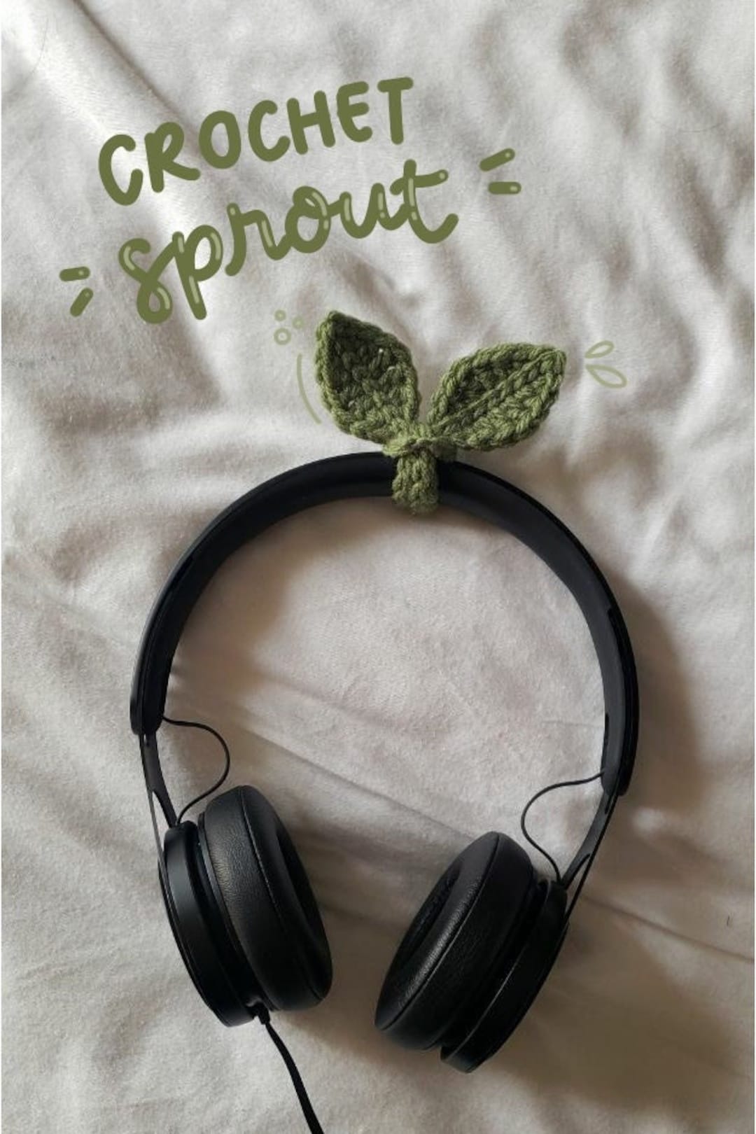 Crochet Sprout Headphone Accessory - Etsy