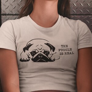 Funny Pug T-shirt / the Puggle is Real / Pug Gifts / Pug Tee / Pug Mom ...