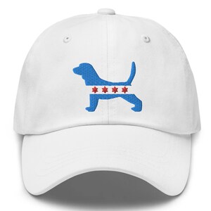 Chicago Beagle Embroidery Hat / Chicago Flag Beagle Dog Lover Hat ...