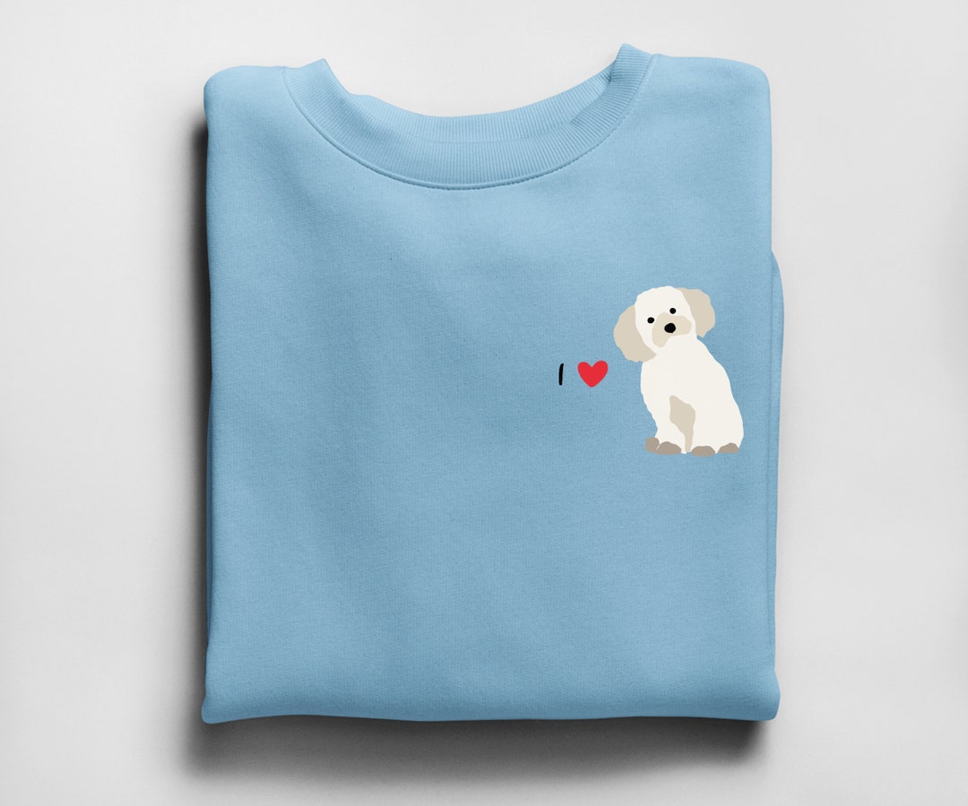 Maltese Sweatshirt / Maltese Crewneck / Maltese Mom Gift / Maltese ...