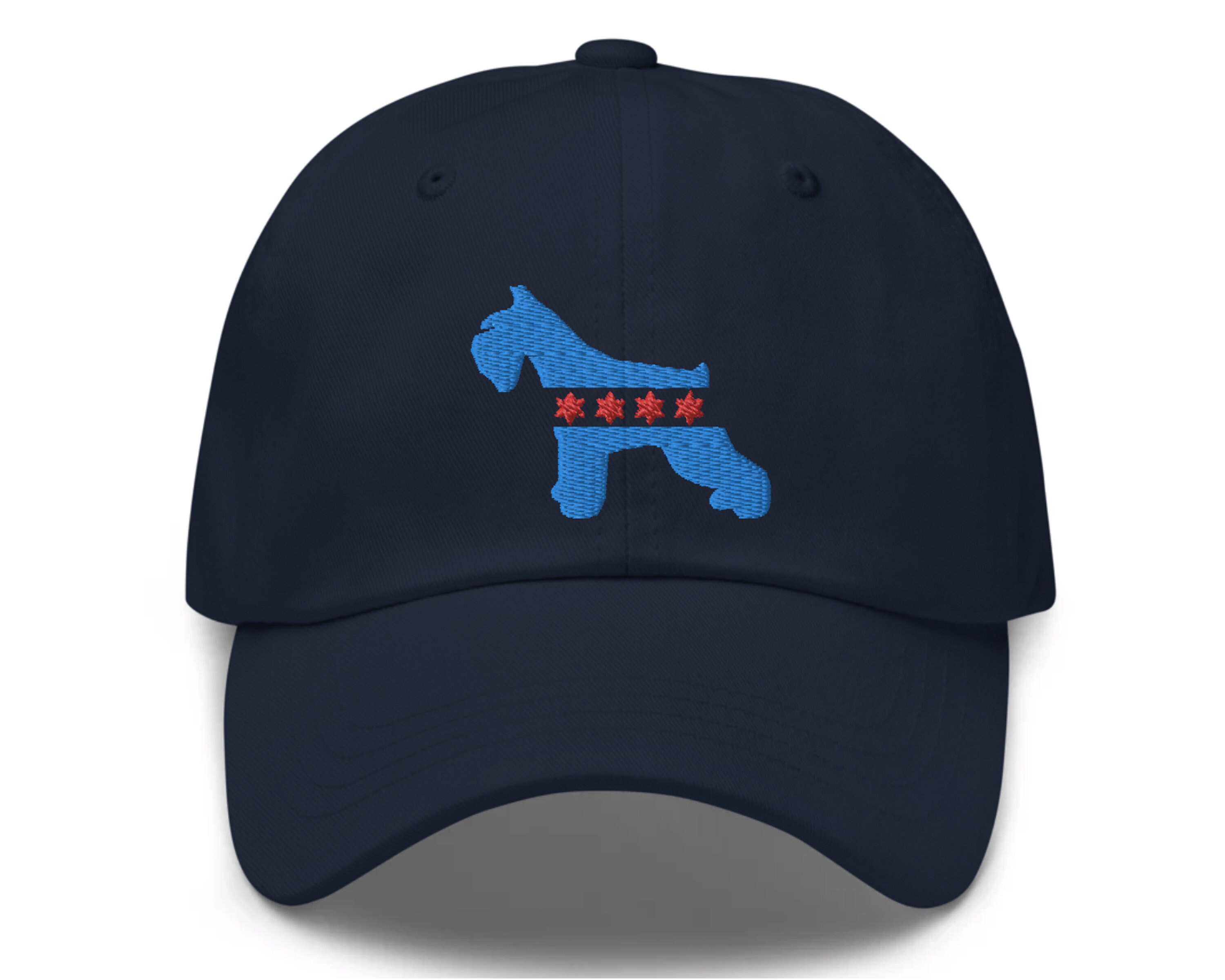 Chicago Schnauzer Embroidery Hat / Chicago Flag Schnauzer Dog Lover Hat ...