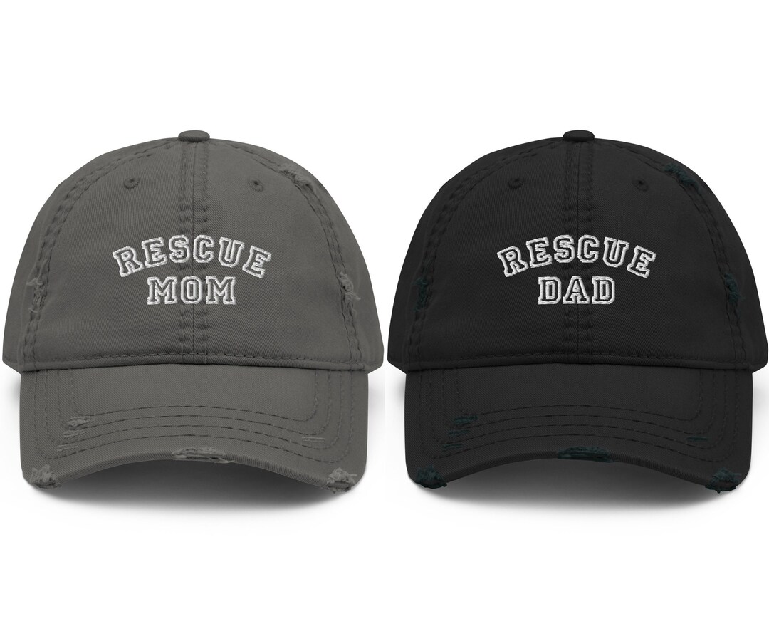 Rescue Mom Cap / Rescue Dad Hat / Rescue Mama Hat / Dog Rescue Hat ...