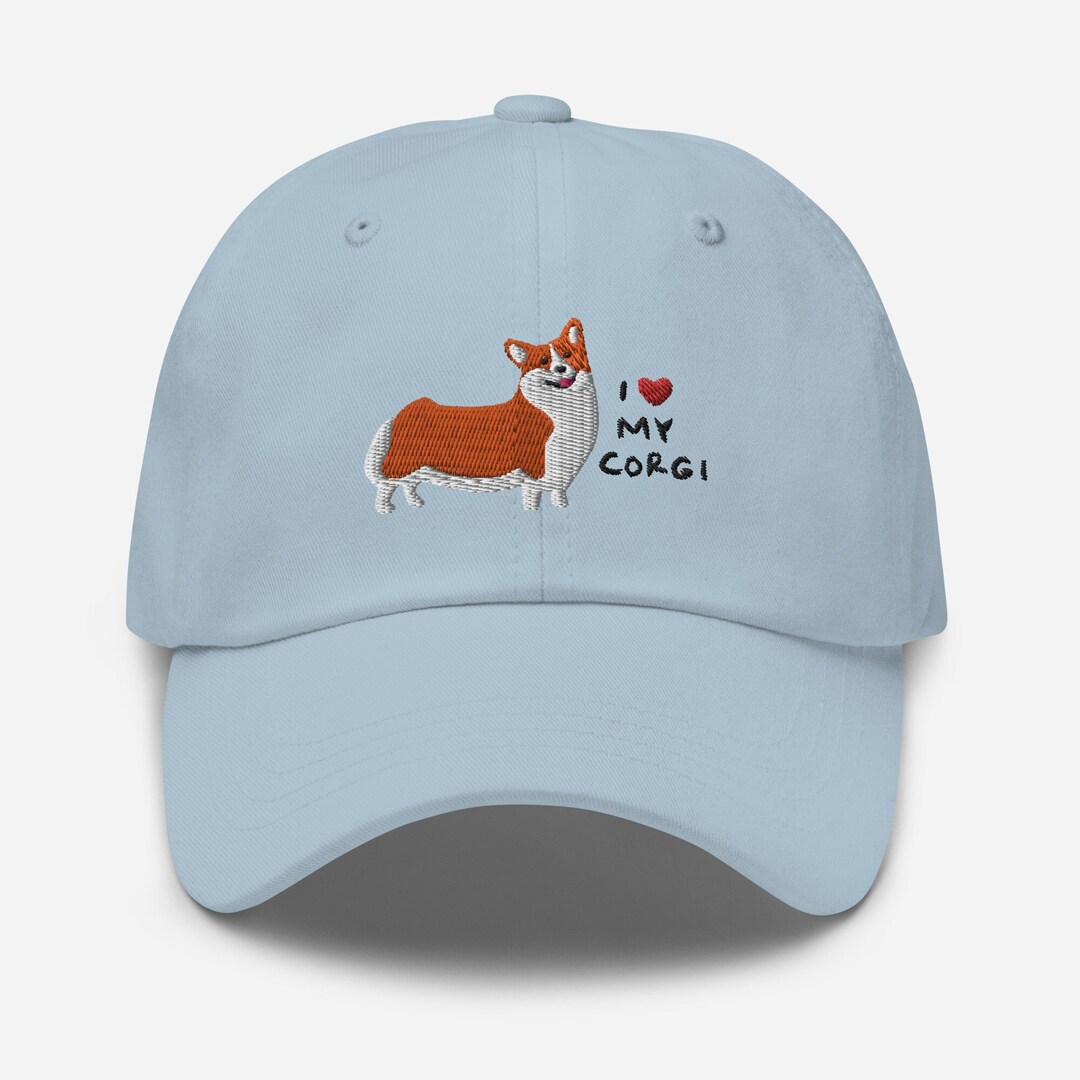 I Heart My Corgi / Cute Corgi Hat / Corgi Baseball Cap / Corgi Mom Gift ...