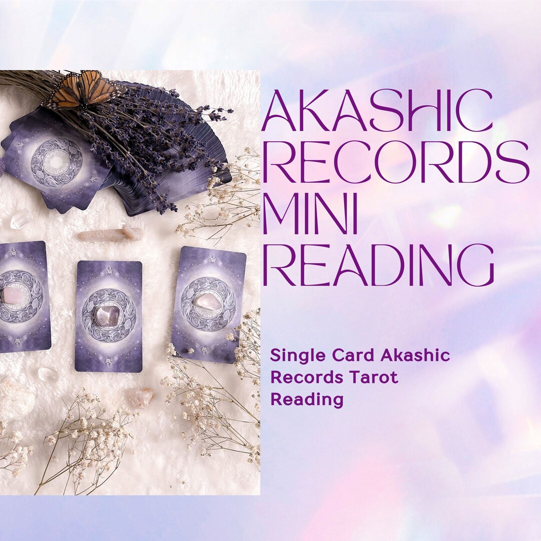 Akashic Records Mini Reading Single Card Spread Akashic Records Tarot ...