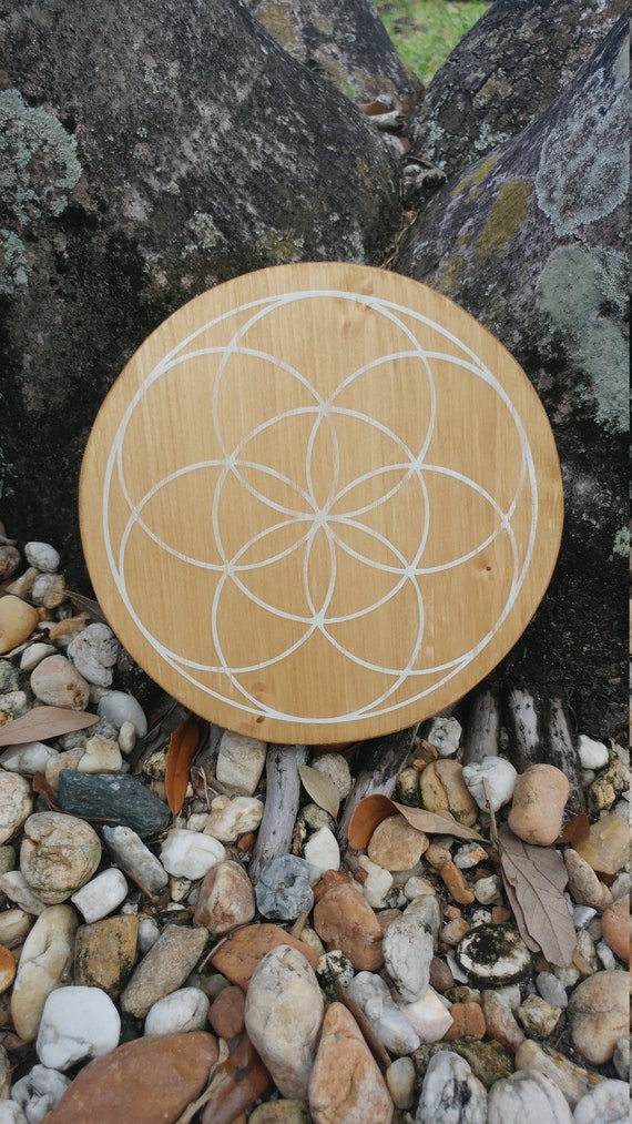 Seed of Life Sacred Geometry 7 Crystal Grid With - Etsy