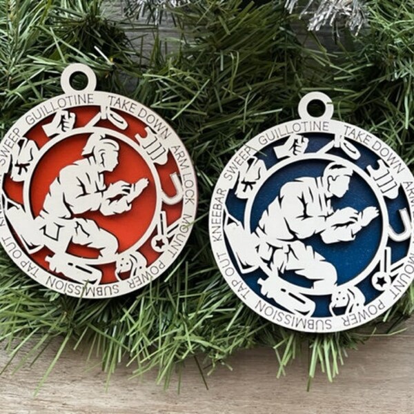Christmas Ornaments Jiu Jitsu - Etsy