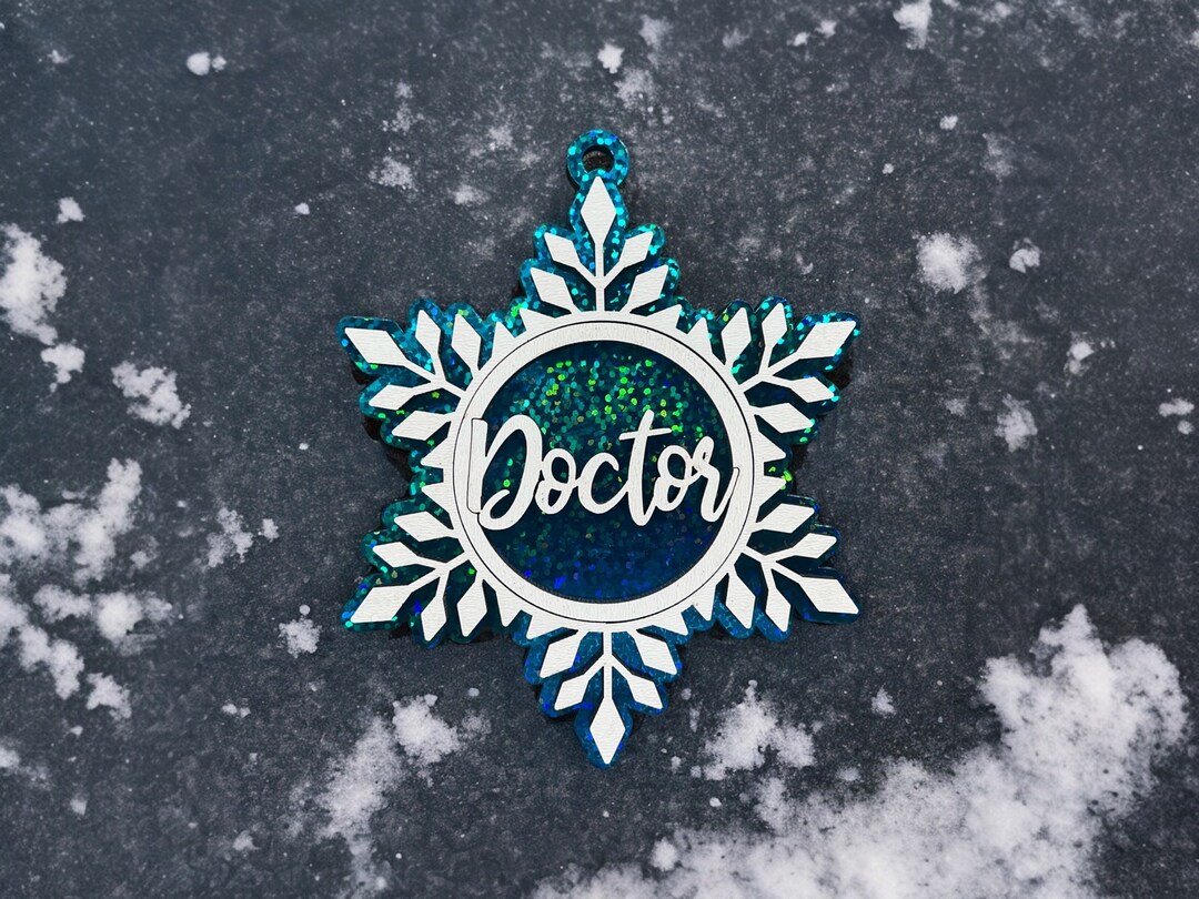 Doctor Snowflake Ornament/ Doctor Gift/ Doctor Ornament/ Christmas ...
