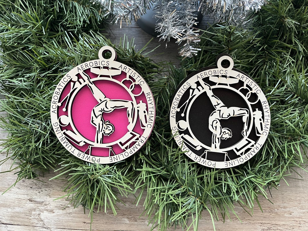 Gymnastics Ornament/ Christmas Ornaments/ Sports Ornaments/ Gymnastics ...