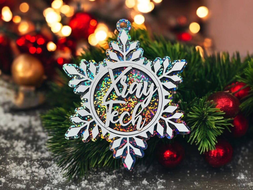 X Ray Tech Snowflake Ornament/ X Ray Tech Gift/ X Ray Tech Ornament ...