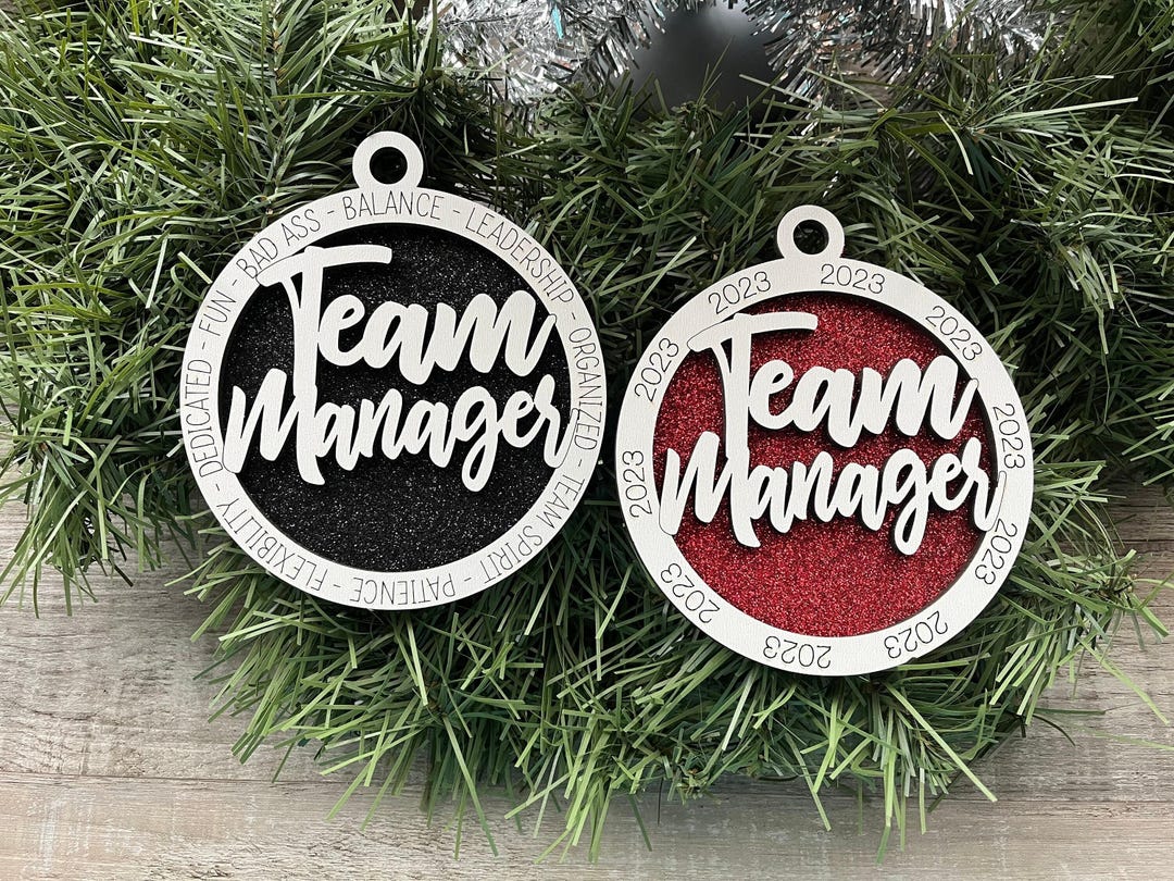 Team Manager Ornament/ Team Manager Gift/ Christmas Ornament/ Christmas ...