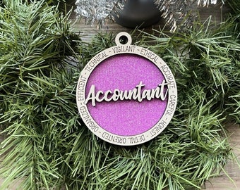 Cute Mr and Mrs Claus Ornament Made With Wood and Acrylic. - Etsy