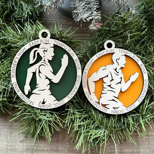 Runner Ornament - Etsy