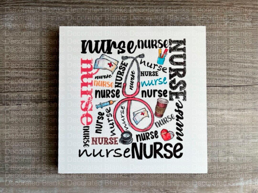 Nurse Plaque/ Nurse Sign/ Nurse Gift/ Nurse Subway Art/ Gift for Nurse ...