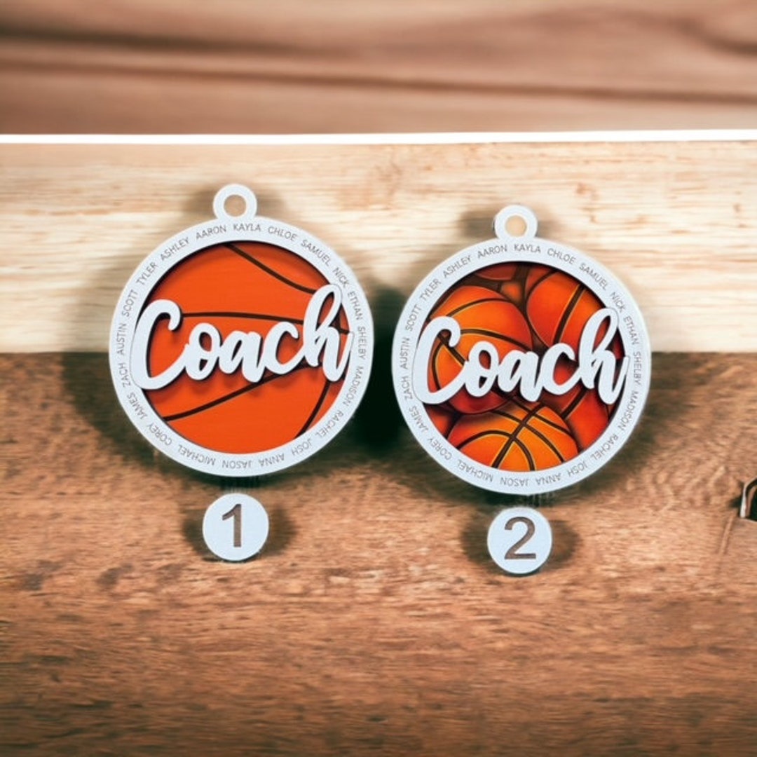 Personalized Basketball Coach Ornament/ Coach Ornament/ Basketball ...